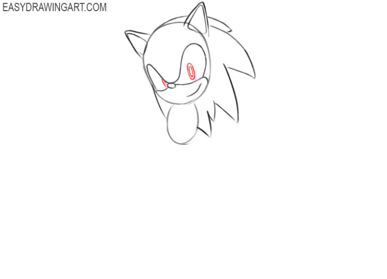 How to Draw Sonic the Hedgehog - Easy Drawing Art