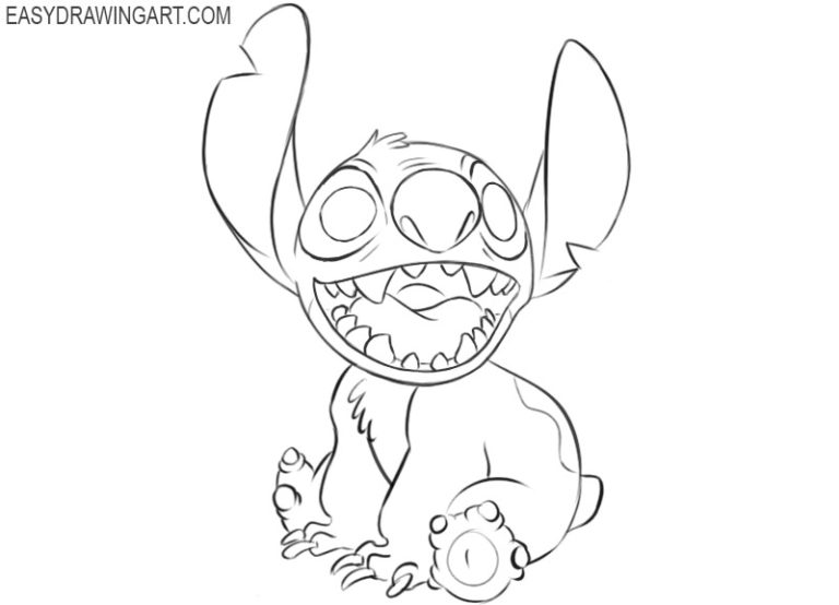 How to Draw Stitch - Easy Drawing Art