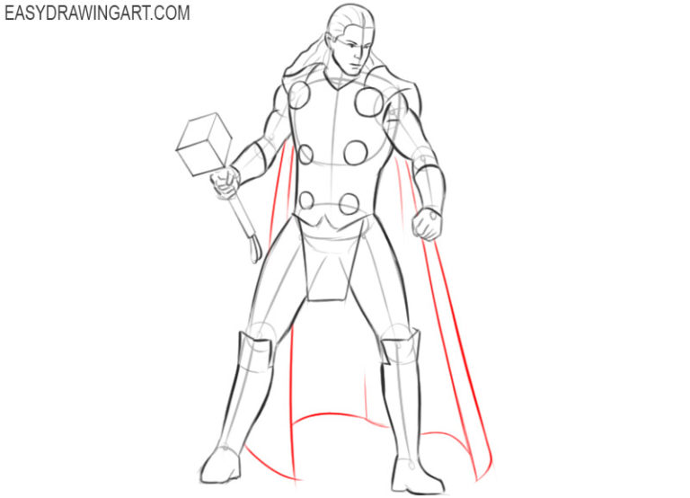 How to Draw Thor - Easy Drawing Art