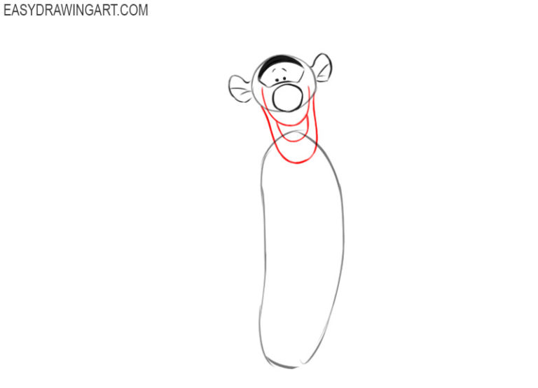 How to Draw Tigger - Easy Drawing Art