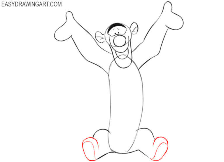 How to Draw Tigger - Easy Drawing Art