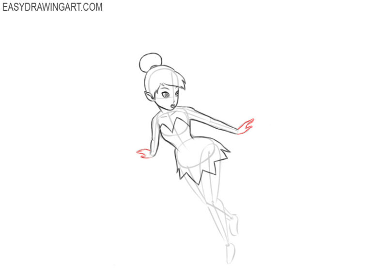 How to Draw Tinkerbell - Easy Drawing Art