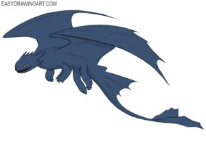 How to Draw Toothless - Easy Drawing Art