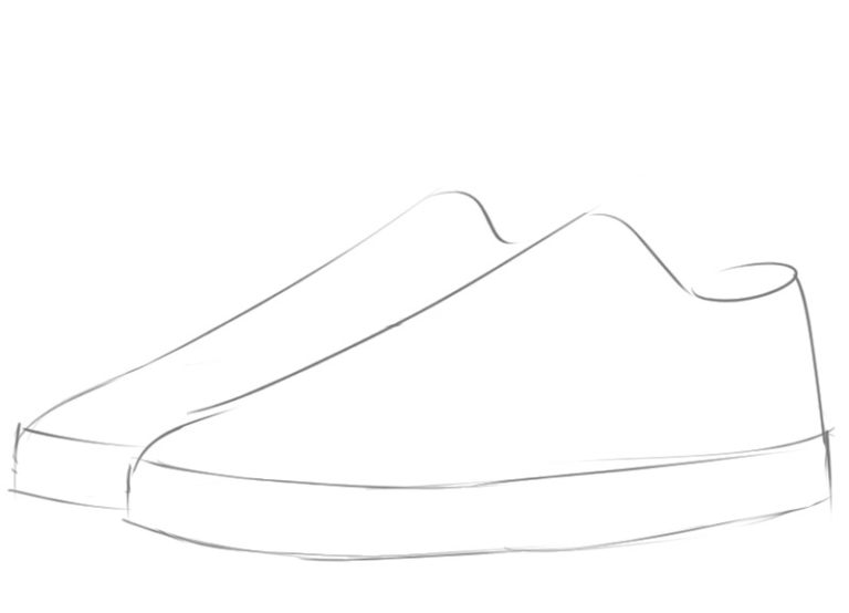 How to Draw Sneakers - Easy Drawing Art