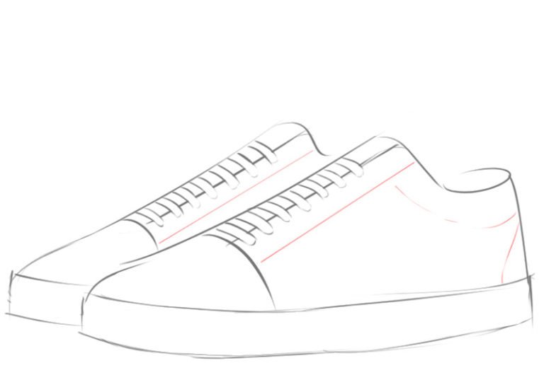 How to Draw Sneakers - Easy Drawing Art