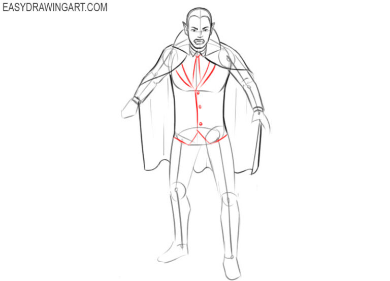 How to Draw a Vampire - Easy Drawing Art