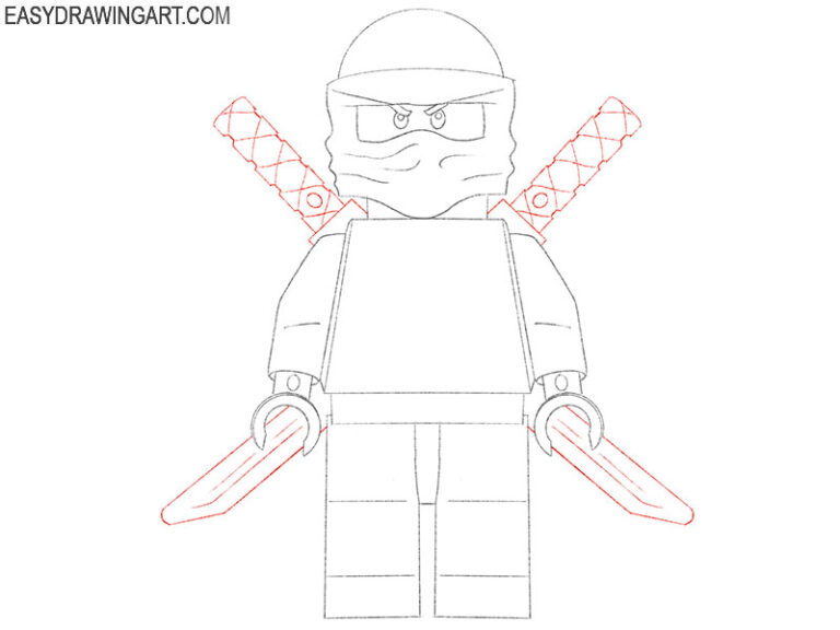 How to Draw a Lego Ninja - Easy Drawing Art