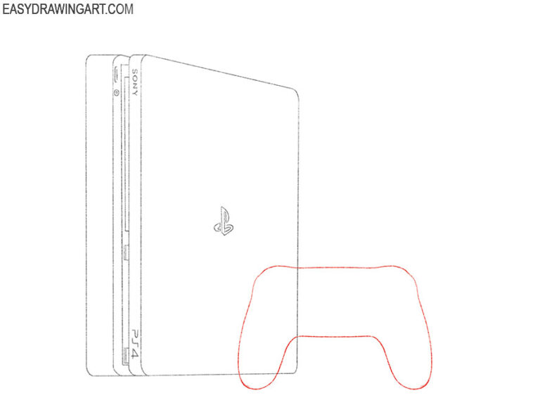 How to Draw a PS4 - Easy Drawing Art