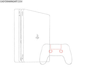 How to Draw a PS4 - Easy Drawing Art