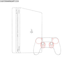 How to Draw a PS4 - Easy Drawing Art