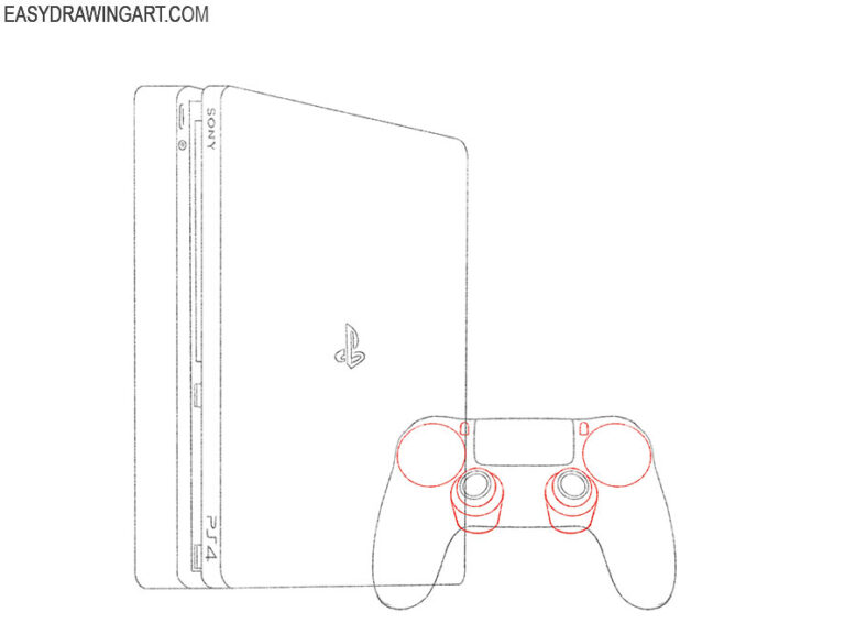 How to Draw a PS4 - Easy Drawing Art