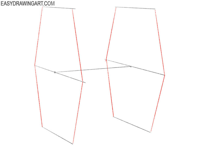 How to Draw a Tie Fighter - Easy Drawing Art