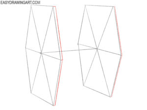How to Draw a Tie Fighter - Easy Drawing Art