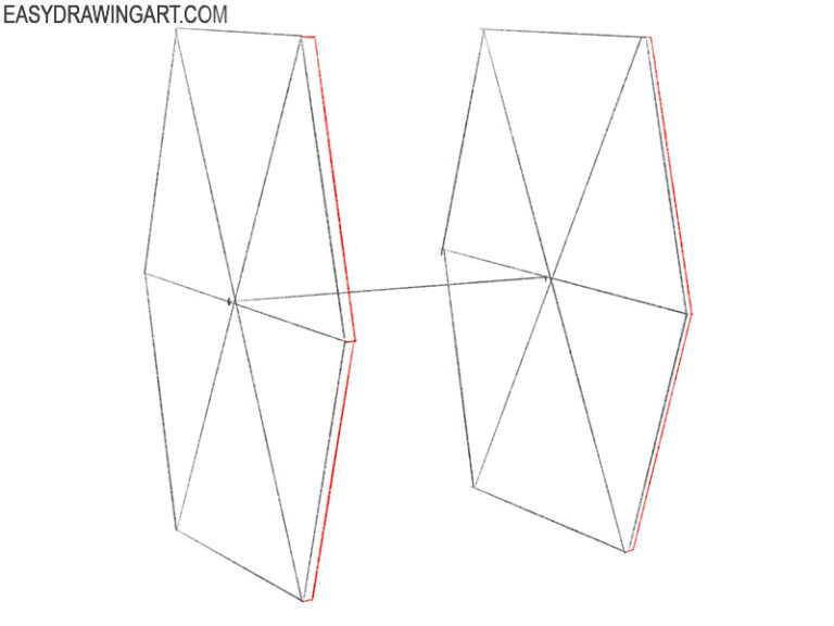 How to Draw a Tie Fighter - Easy Drawing Art