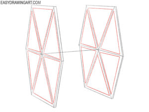 How to Draw a Tie Fighter - Easy Drawing Art
