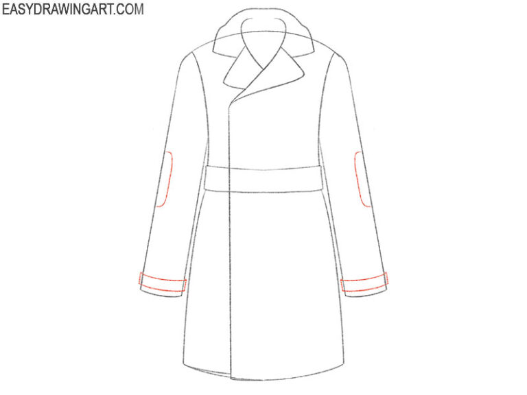 How to Draw a Trench Coat - Easy Drawing Art