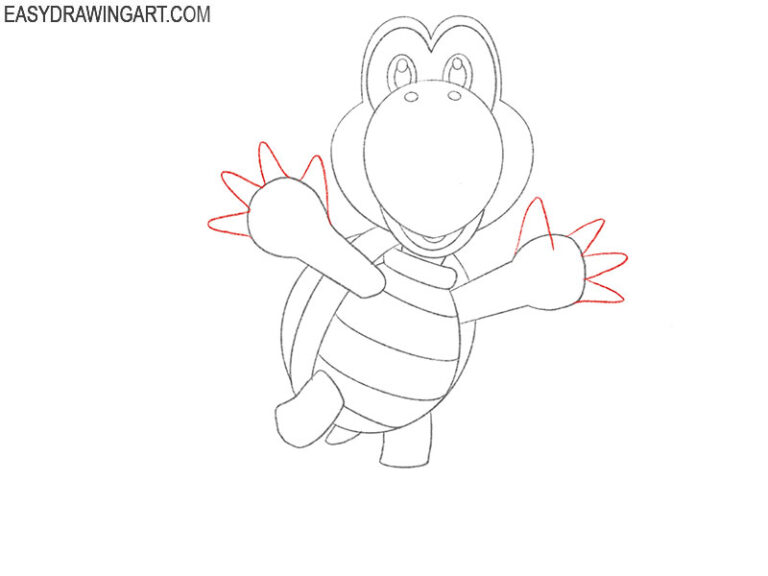 How to Draw Koopa Troopa - Easy Drawing Art