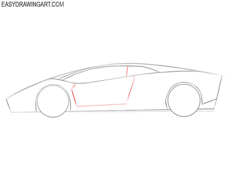 How to Draw a Lamborghini - Easy Drawing Art