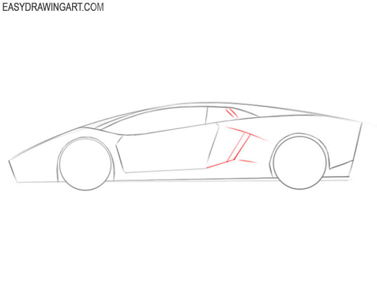 How to Draw a Lamborghini - Easy Drawing Art
