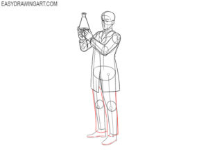 How to Draw a Scientist - Easy Drawing Art