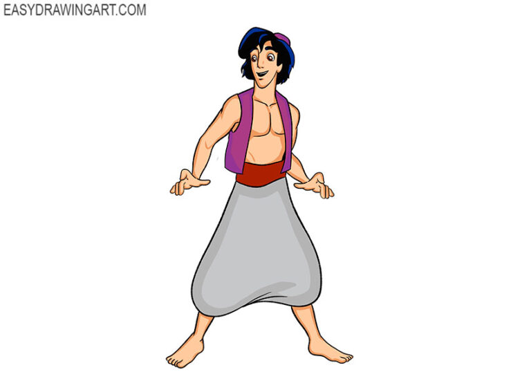 How to Draw Aladdin - Easy Drawing Art