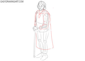 How to Draw an Old Lady - Easy Drawing Art