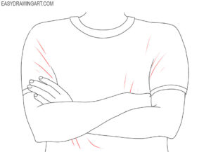 How to Draw Crossed Arms - Easy Drawing Art