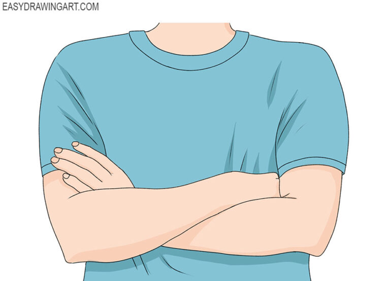 How to Draw Crossed Arms - Easy Drawing Art