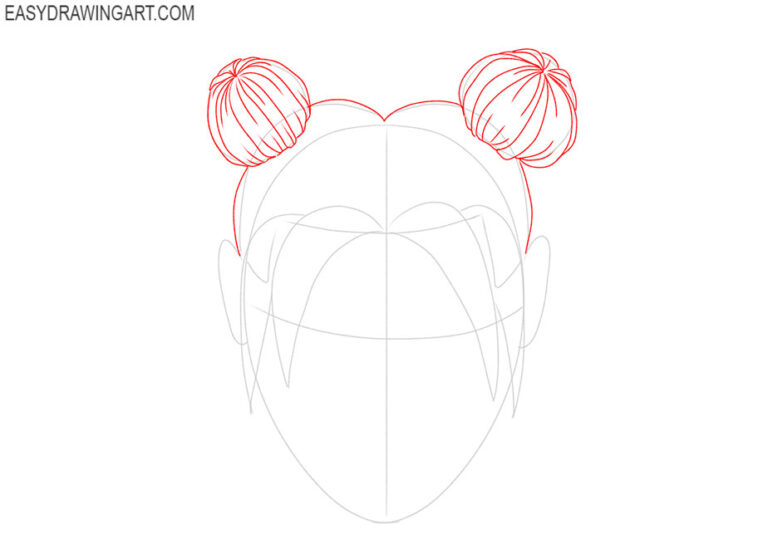 How to Draw Hair Buns - Easy Drawing Art