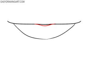How to Draw Smiling Lips - Easy Drawing Art