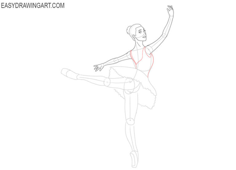 How to Draw a Ballerina - Easy Drawing Art