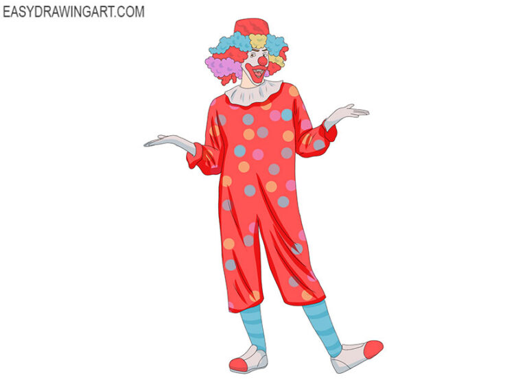 How to Draw a Clown - Easy Drawing Art