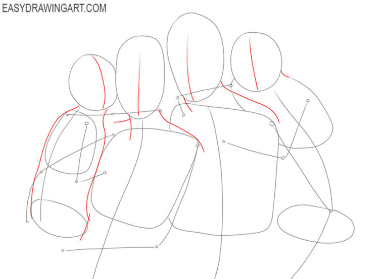 How to Draw a Family - Easy Drawing Art