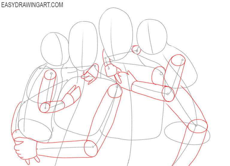 How to Draw a Family - Easy Drawing Art