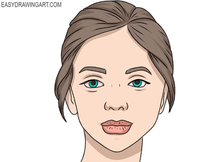 How to Draw a Girl Face - Easy Drawing Art