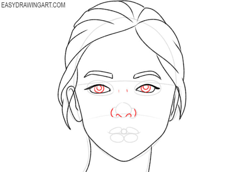 How to Draw a Girl Face - Easy Drawing Art