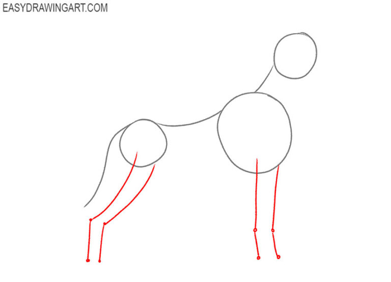 How to Draw a Great Dane - Easy Drawing Art