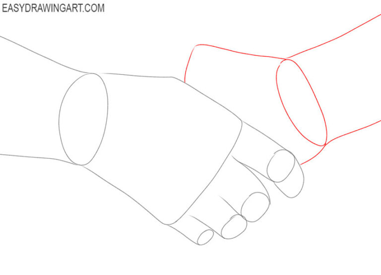 How to Draw a Handshake - Easy Drawing Art