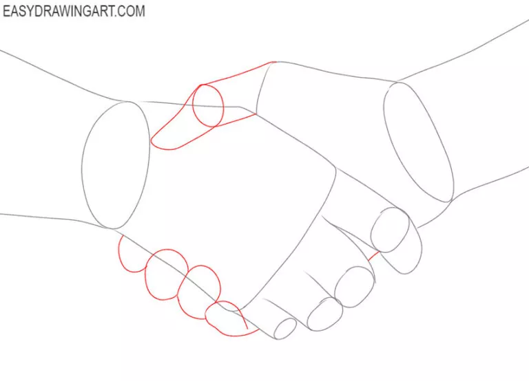 How to Draw a Handshake - Easy Drawing Art