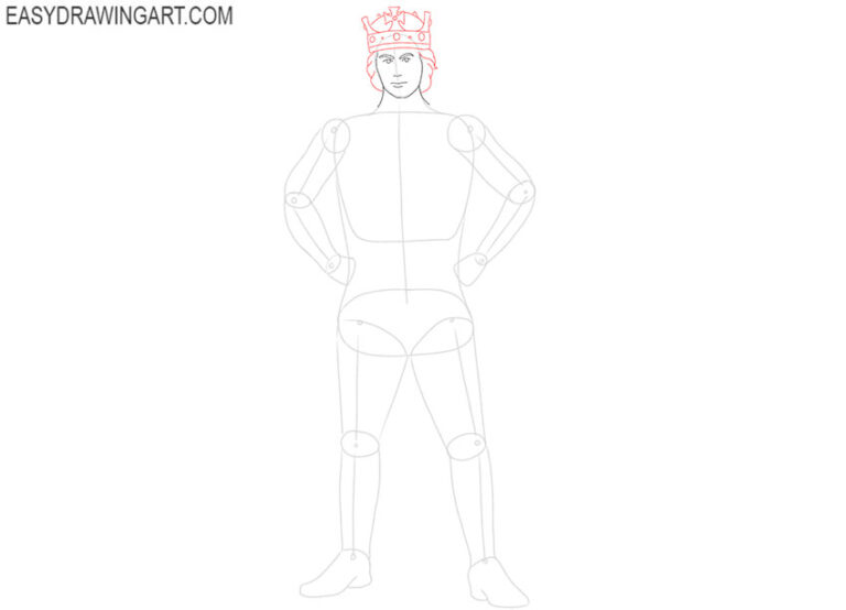 How to Draw a King - Easy Drawing Art