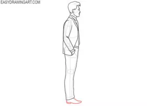 How to Draw a Person from the Side - Easy Drawing Art