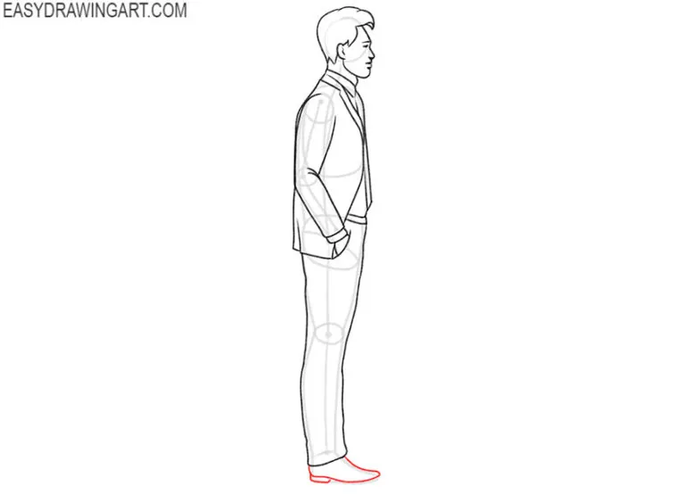 How to Draw a Person from the Side - Easy Drawing Art