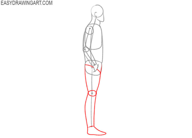 How to Draw a Person from the Side - Easy Drawing Art
