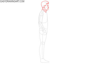 How to Draw a Person from the Side - Easy Drawing Art