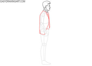 How to Draw a Person from the Side - Easy Drawing Art
