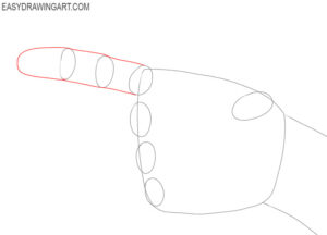 How to Draw a Pointing Finger - Easy Drawing Art