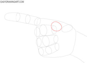 How to Draw a Pointing Finger - Easy Drawing Art