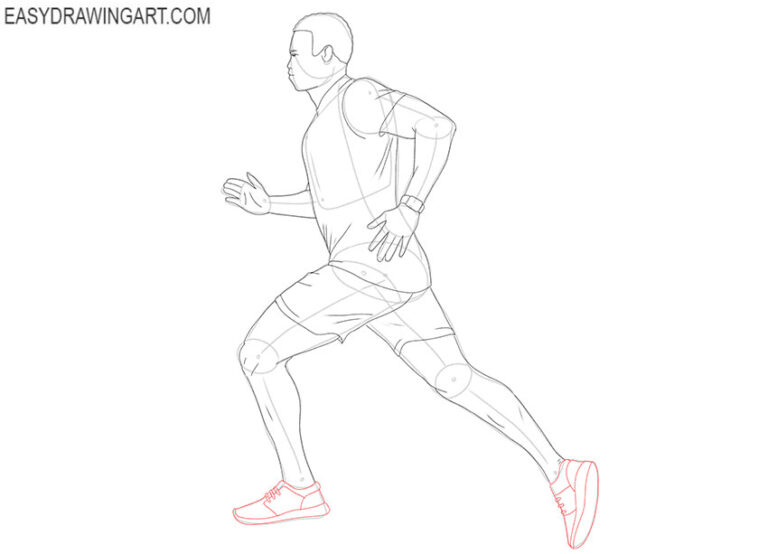 How to Draw a Running Man - Easy Drawing Art