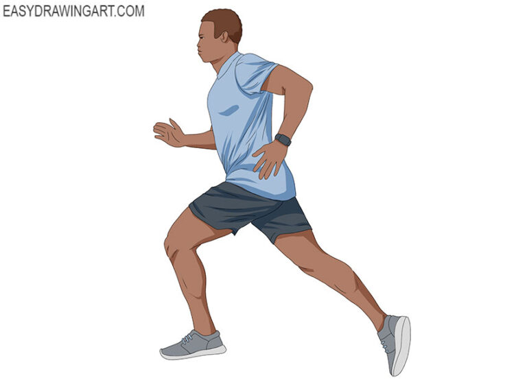 How to Draw a Running Man - Easy Drawing Art