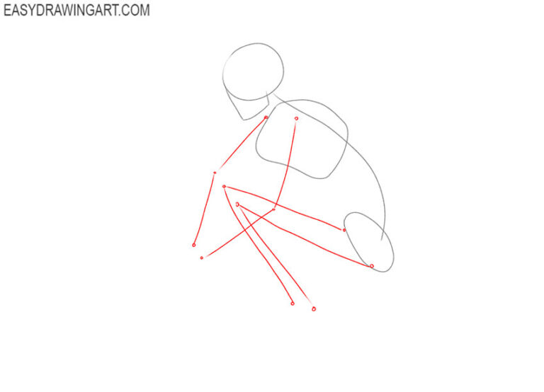 How to Draw a Sledding Kid - Easy Drawing Art